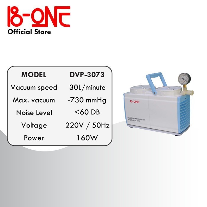 Jual Vacuum Pump Oil less B-ONE untuk Rotary, Vacuum Oven, Leak Tester ...
