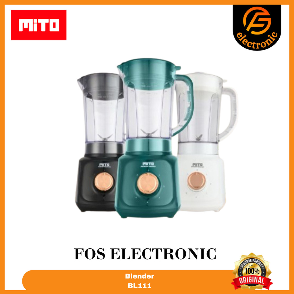 Jual Mito Blender BL111 BL 111 BL-111 Power Blend 5 Pilihan Kecepatan Kapasitas Gelas Besar ...