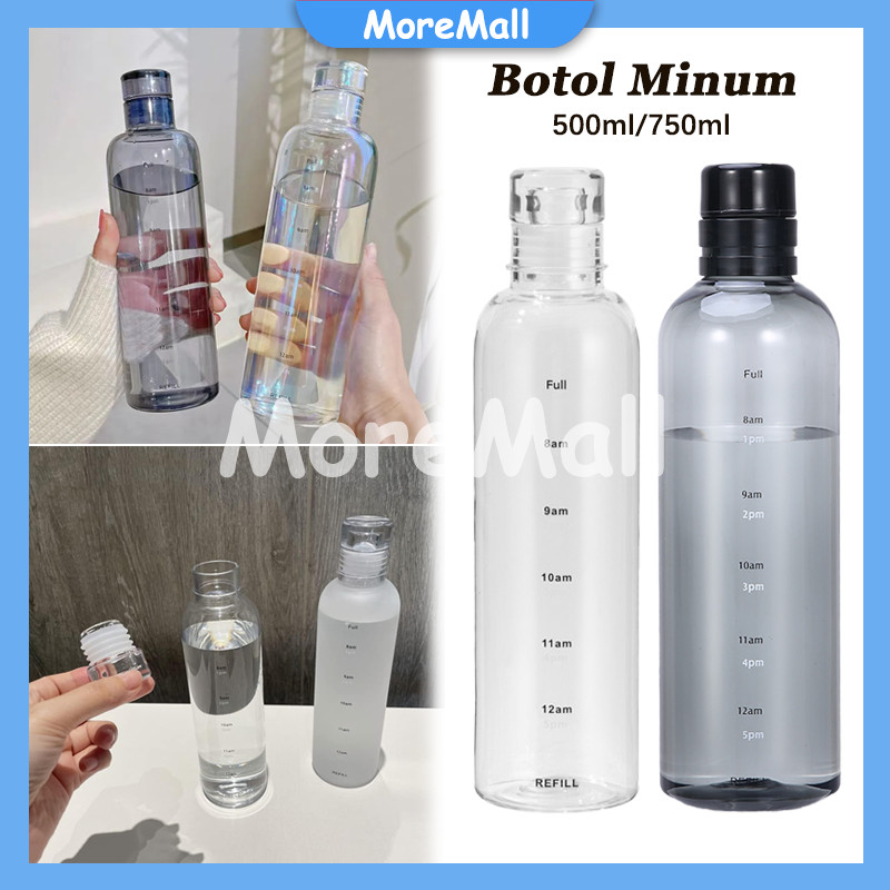 Jual Botol Minum Aesthetic /Botol Bening Estetik Botol Minuman Plastik ...