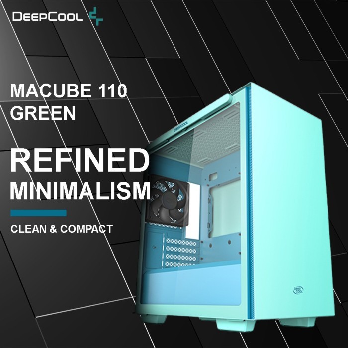 Jual Deepcool Macube 110 GREEN - Tempered Glass Micro ATX Gaming PC ...