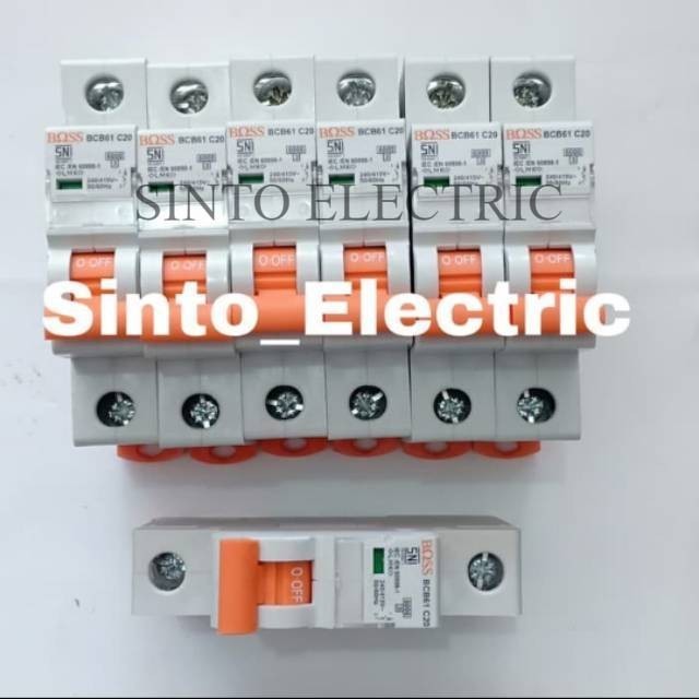 Jual BOSS MCB C 20A 1 PHASE MCB 20 A | Shopee Indonesia