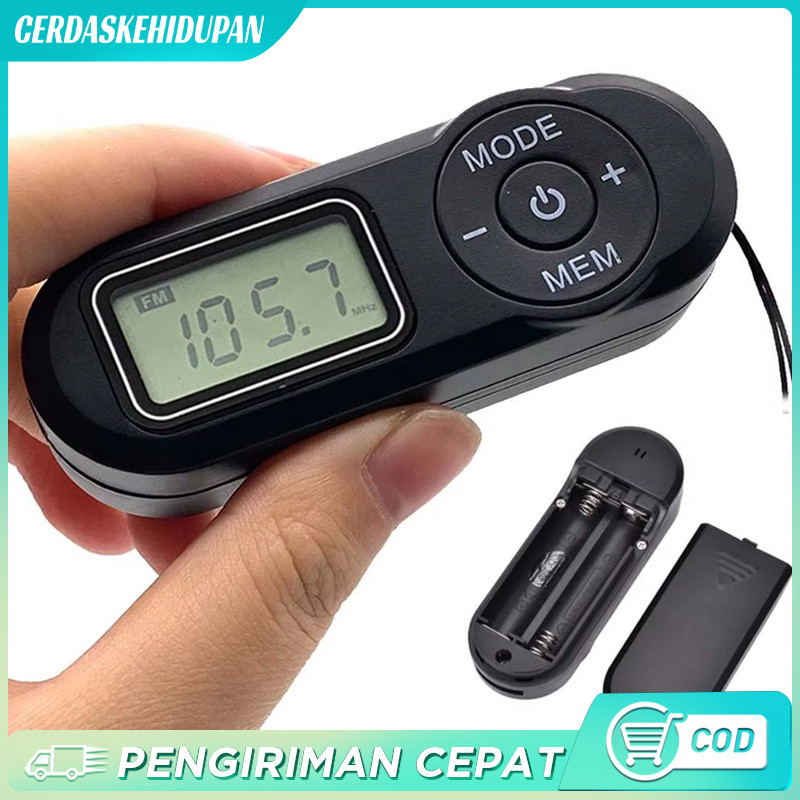 Jual HRD-727 Portable FM Radio Receiver LCD Display DSP Pemutar Radio ...