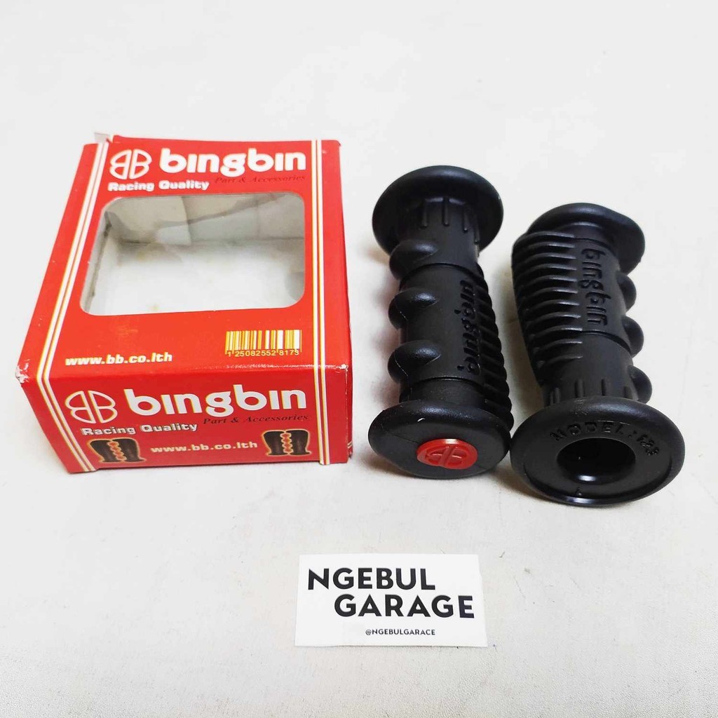 Jual Handgrip Motor Universal Handfat 1 Set KIRI KANAN HITAM BINGBIN | Shopee Indonesia
