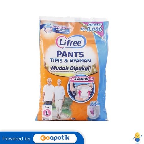 Jual Lifree Popok Celana Dewasa L 1 | Shopee Indonesia