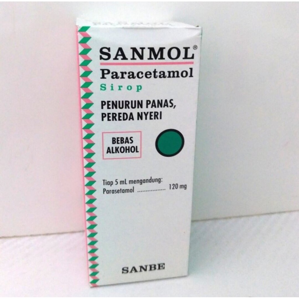 Jual Sanmol Sirup syrup 60 ml paracetamol obat penurun panas dan pereda nyeri bayi dan anak ...