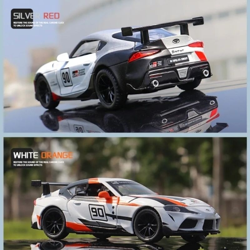 Jual HG34GB Diecast Miniatur Mobil Toyota GR Supra GT4 skala 1:32 ...