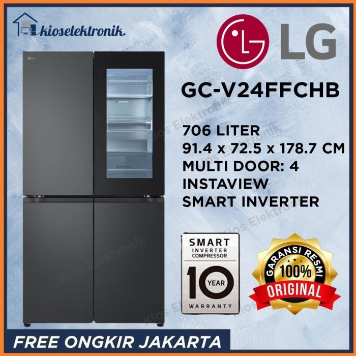 Jual LG GC-V24FFCHB Kulkas Side by Side LG GCV24FFCHB Garansi RESMI LG - GC-V 24 FFCHB - Khusus ...