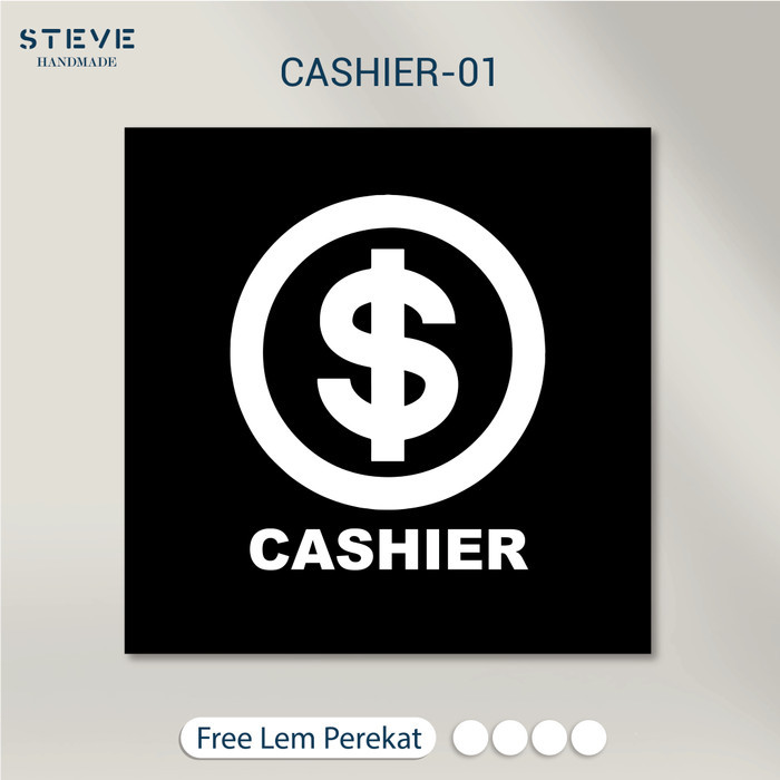 Jual Sign Board Cashier | Papan Tanda Cashier Label Akrilik Sign Board ...