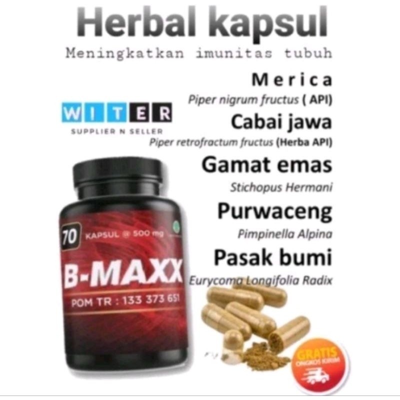 Jual B-Max kemasan perbotol 70 kapsul | Shopee Indonesia