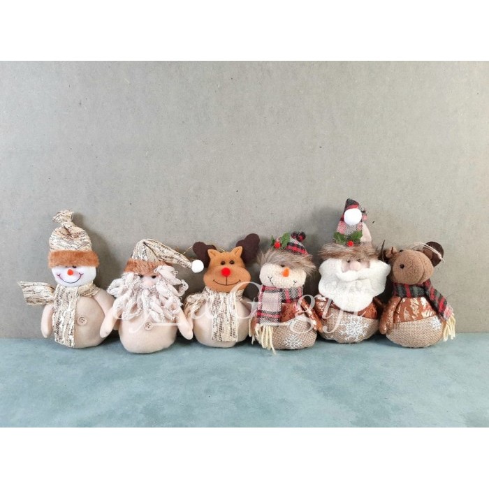 Jual Hiasan Natal - Gantungan Boneka Natal - Mix Motif - 1 Pack 1 Piece ...