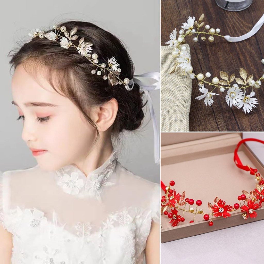 Jual [K.Anissa] Headpiece Mutiara Pengantin Bridesmaid Bando Bunga ...