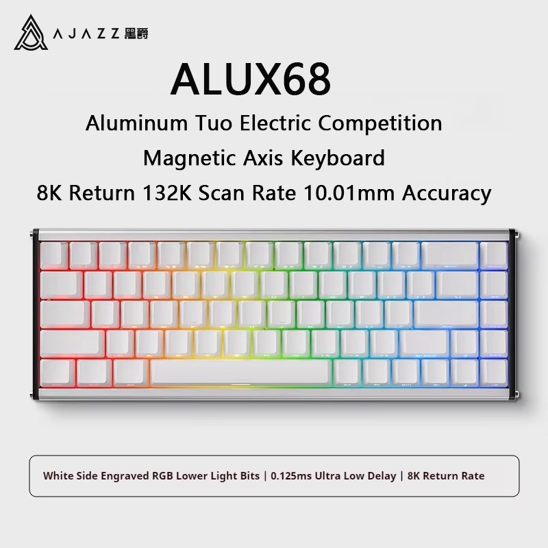 Jual Ajazz Alux68 Magnetic Axis Wired Mechanical Keyboard All Aluminum ...