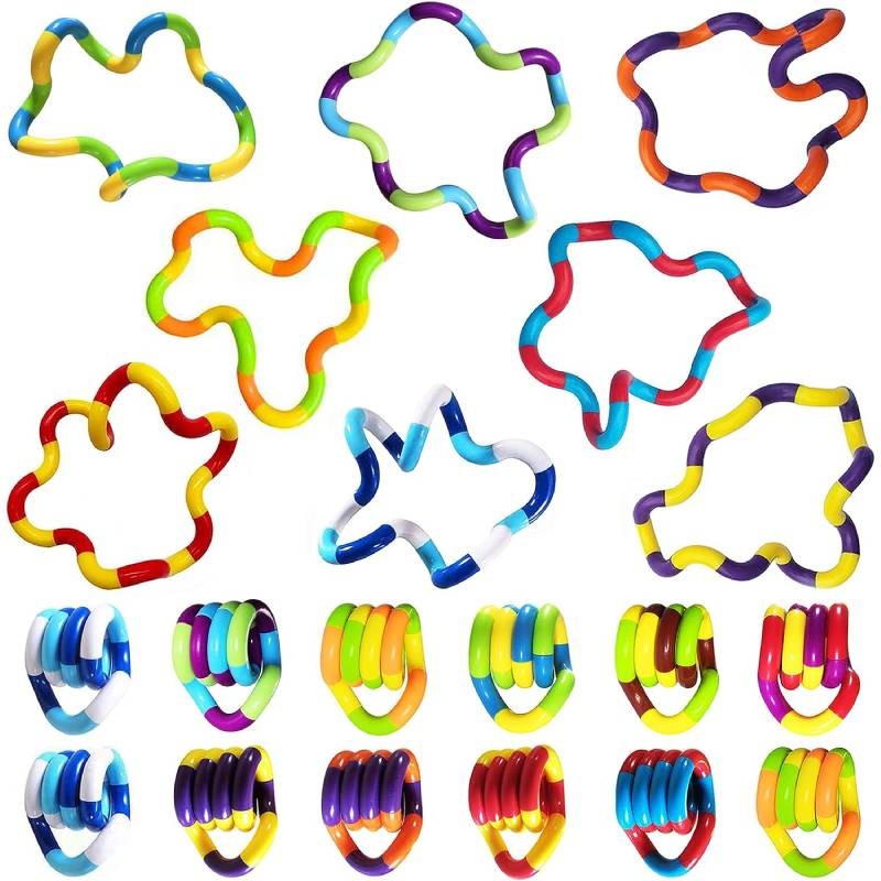 Jual 3pcs Tangle Fidget Toy Twisting Sensory Toy Hand-Eye Coordination ...