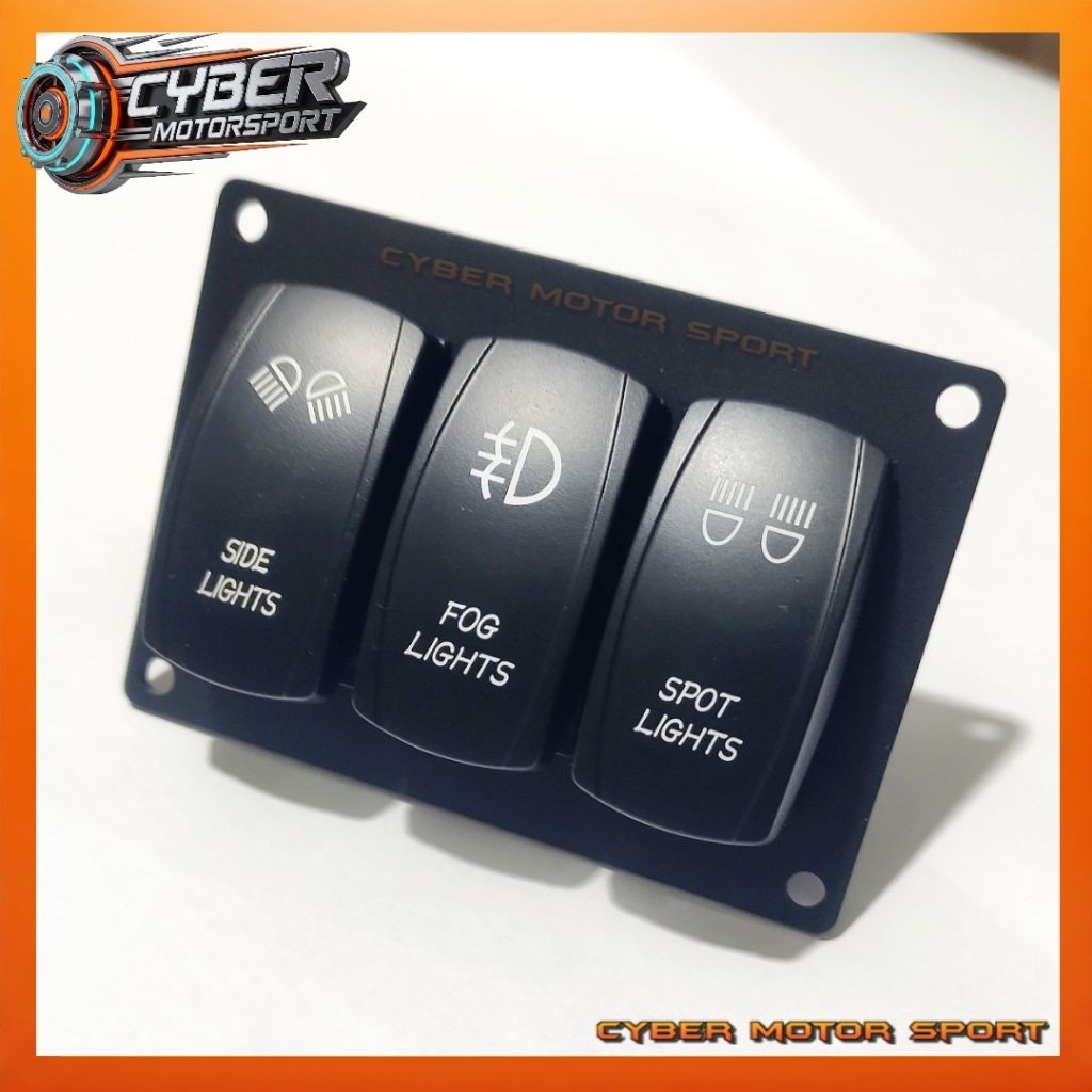 Jual Saklar panel dashboard mobil universal 3 tombol 12volt 24volt ...