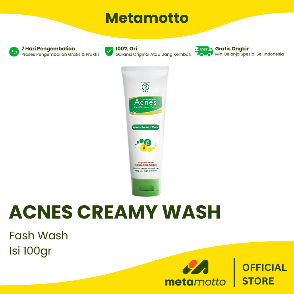 Jual Acnes Creamy Wash [100gr] - Acnes Sealing Gel [9gr] - Acnes Spot ...