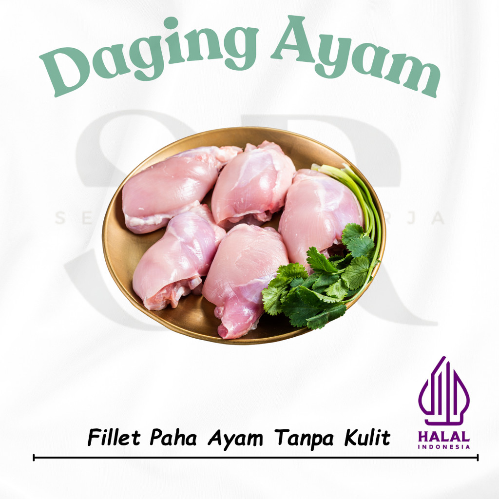 Jual Fillet Paha Ayam Segar 500 gr Boneless Paha Chicken thigh FRESH ...