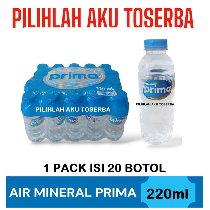 Jual Air Mineral Prima Prim-A Botol Super Mini 220 ml - ( HARGA 1 PACK ...