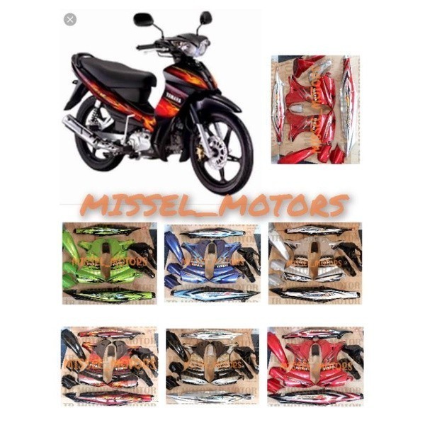 Jual FULLSET COVER BODY HALUS JUPITER Z BURHAN / BODI SET JUPITER ...