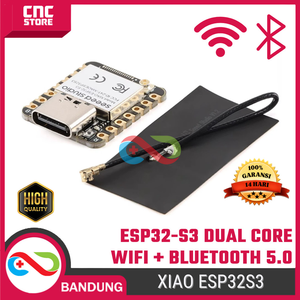Jual XIAO ESP32S3 Original Board IoT Development Kit – Dual Core WiFi Bluetooth 5.0 BLE ...