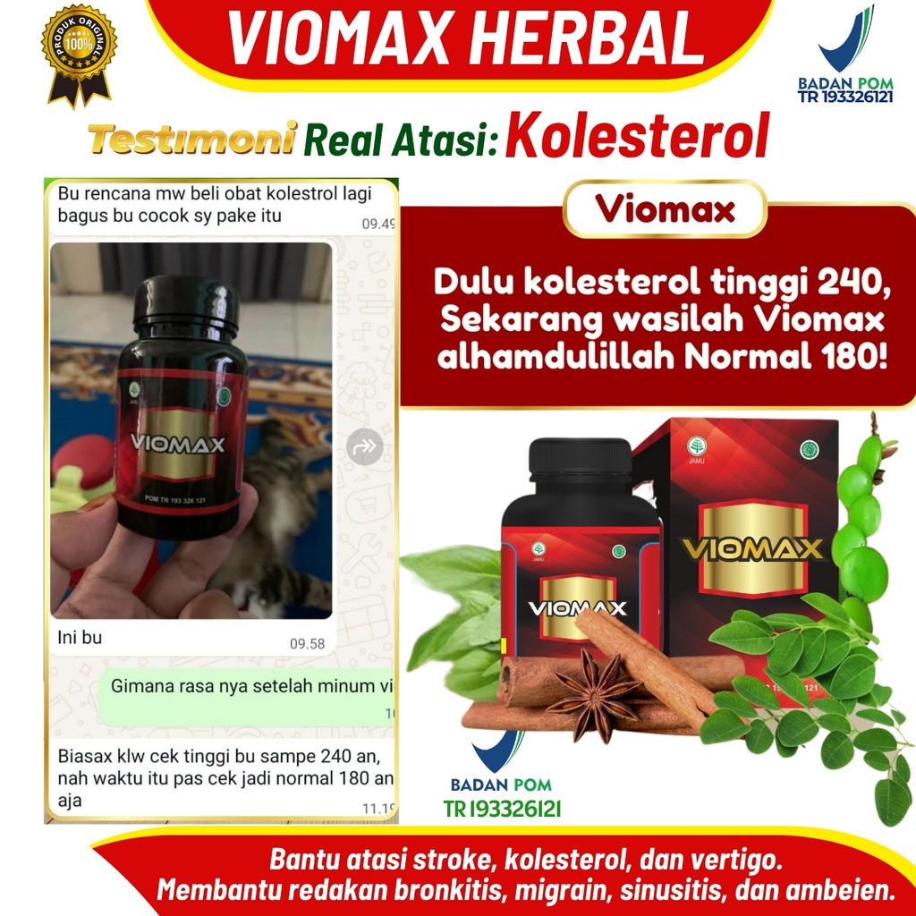Jual Viomax 30 Kapsul – Kapsul Herbal untuk Stroke, Migrain, Vertigo ...