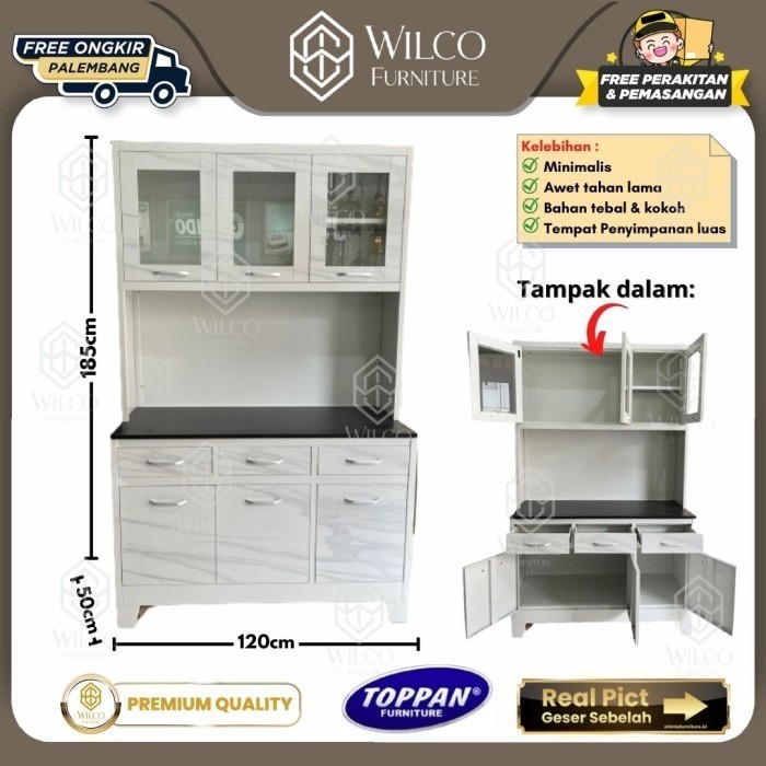 Jual Kitchen Set 3D Olivia Toppan Besi / Lemari Plat Besi Dapur Toppan ...