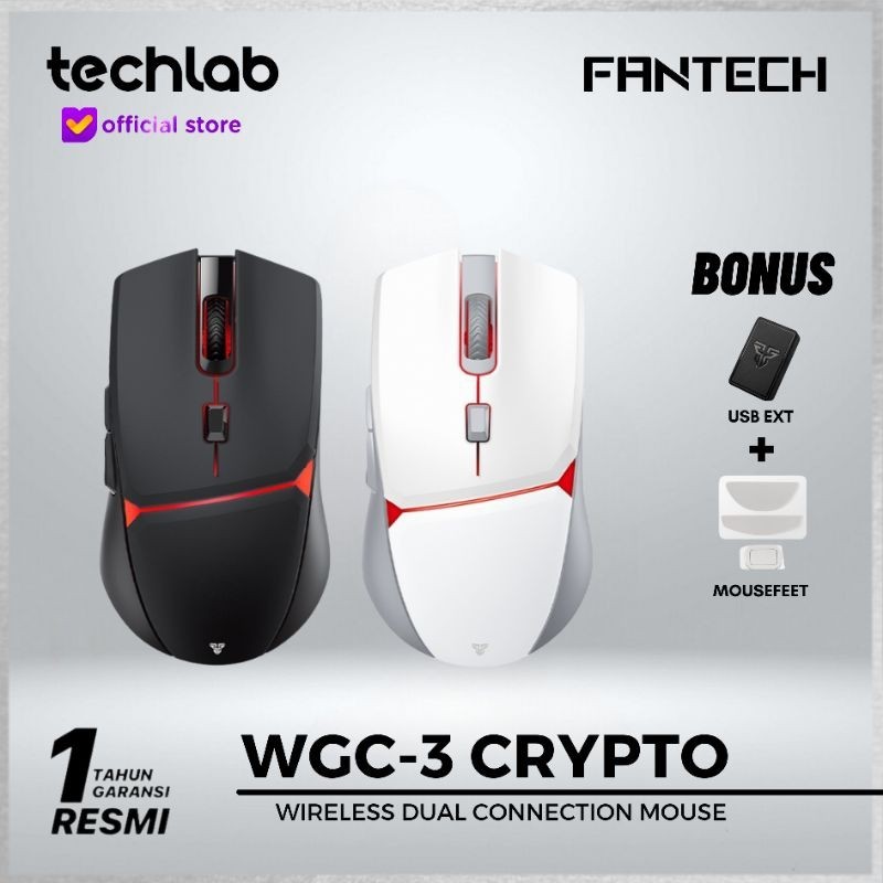 Jual Fantech WGC3 / WGC-3 Crypto Hybrid Connection Wireless Gaming Mouse | Shopee Indonesia
