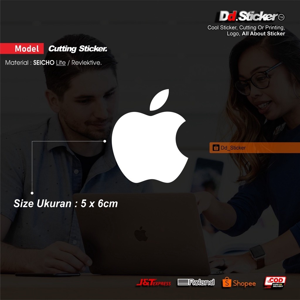 Jual Sticker Apple Logo | Cutting Sticker | Shopee Indonesia