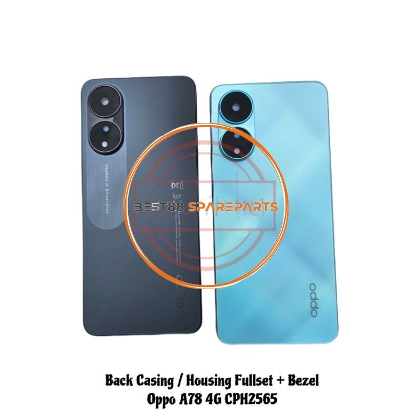 Jual Back Casing Kesing Housing Oppo A78 4G Backdoor Fullset + Bezel ...