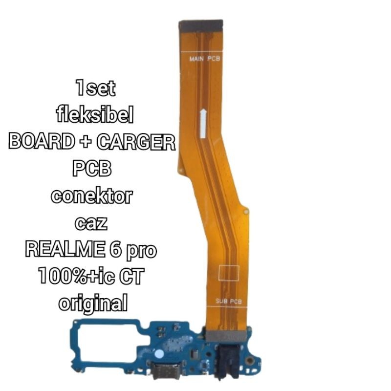 Jual fleksibel boar carger realmi 6 pro 100%+ic CT original 1set ...