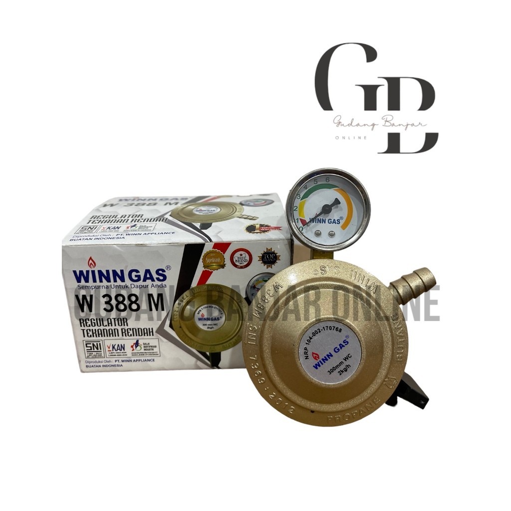 Jual REGULATOR WINN GAS WIN 388 METER ORIGINAL BERGARANSI / REGULATOR ...