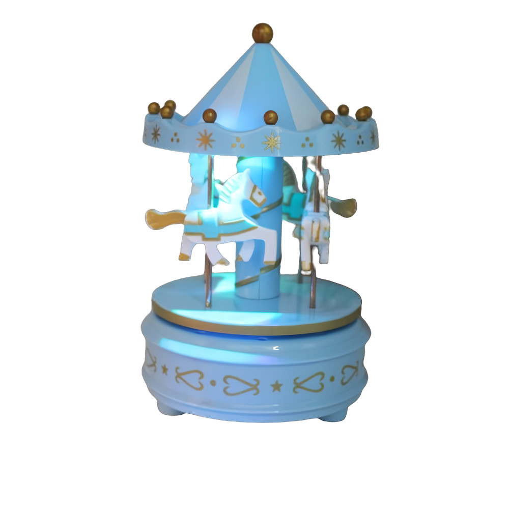 Jual Merry Go Round Musical Box Carousel Mekanikal With Light | Shopee Indonesia