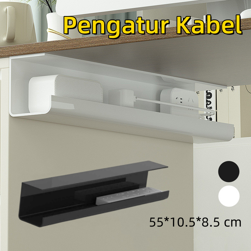 Jual Organizer Kabel Charger Bawah Meja Wire Cable Box Kotak Organizer ...