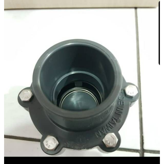 Jual Check Valve PVC 1 1/2" inch KDJ / check valve checkvalve 1.5 inch ...