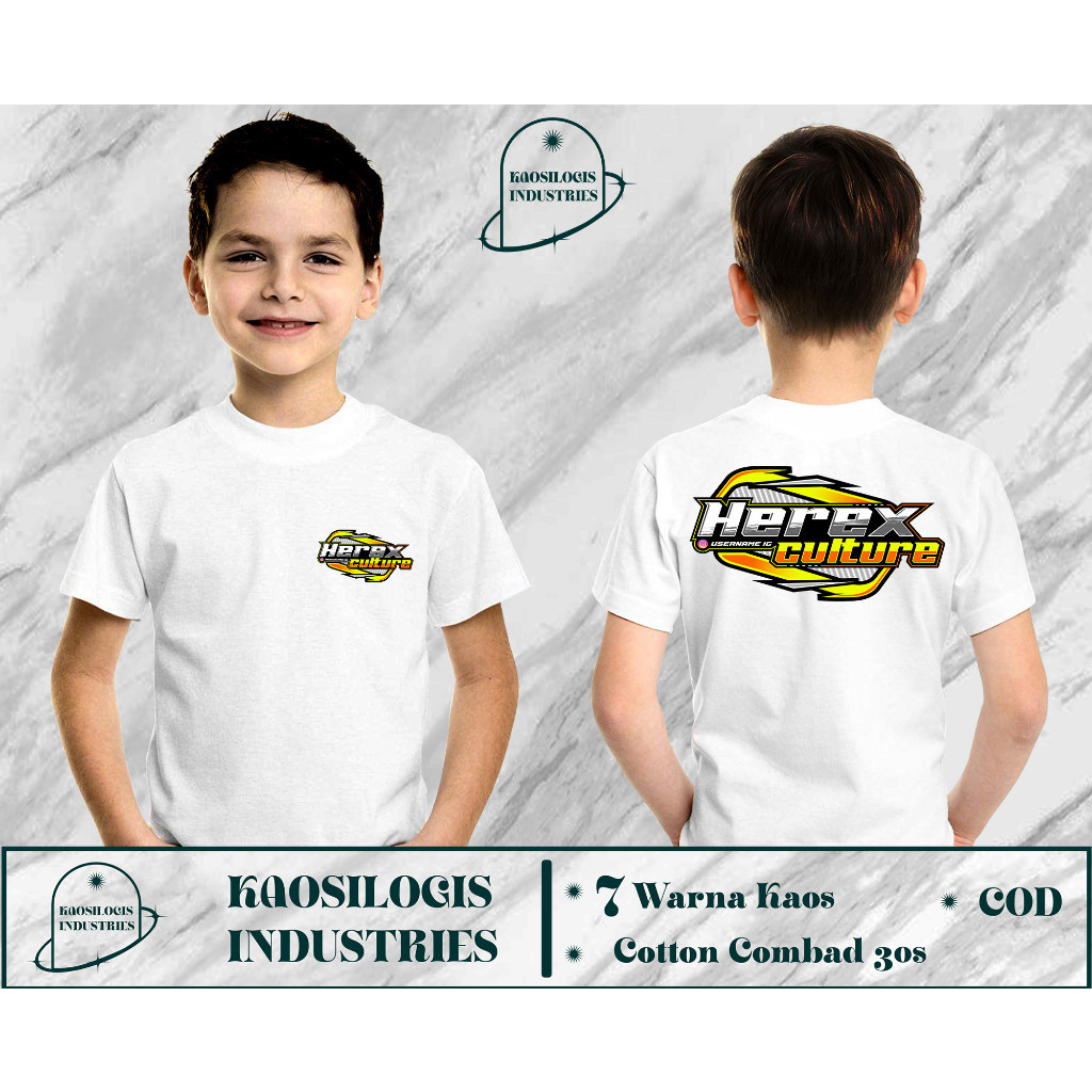 Jual Kaos Anak Herex Culture Gratis Nama IG pecinta Herex Herex ...