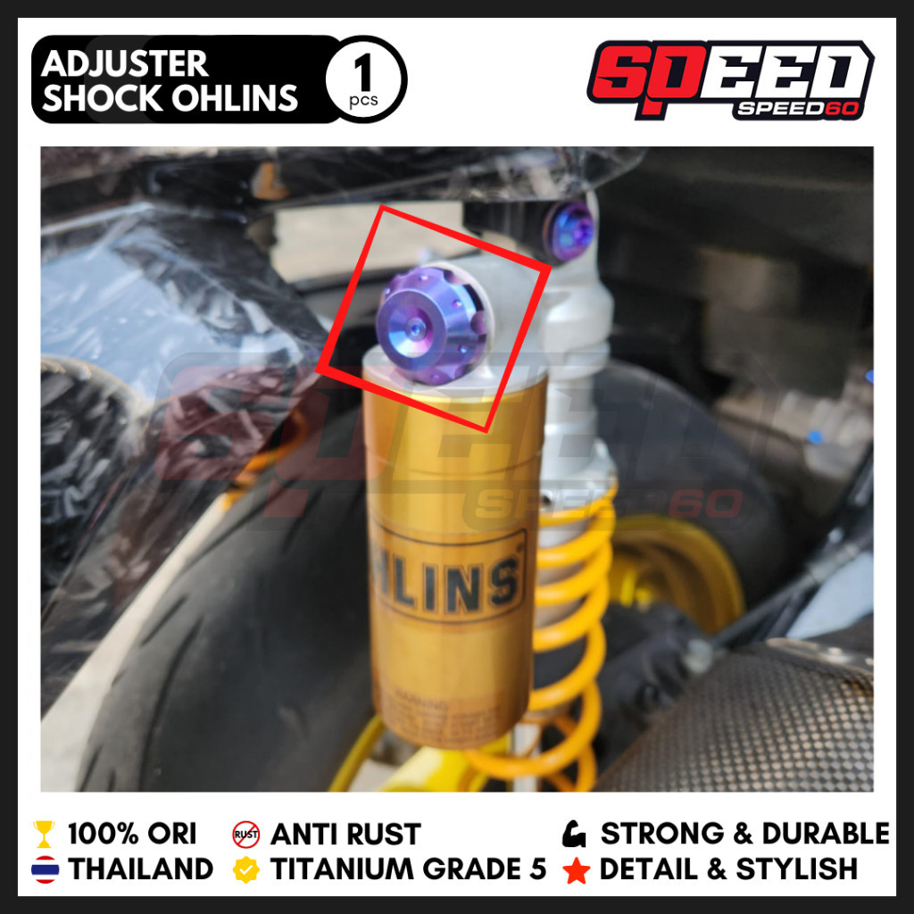 Jual Stelan Adjuster Shock Ohlins Adjuster Titanium Grade 5 Probolt ...