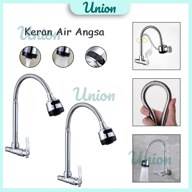 Jual Keran Air Angsa Fleksibel 2 Mode / Keran Cuci Piring Angsa / Kran ...