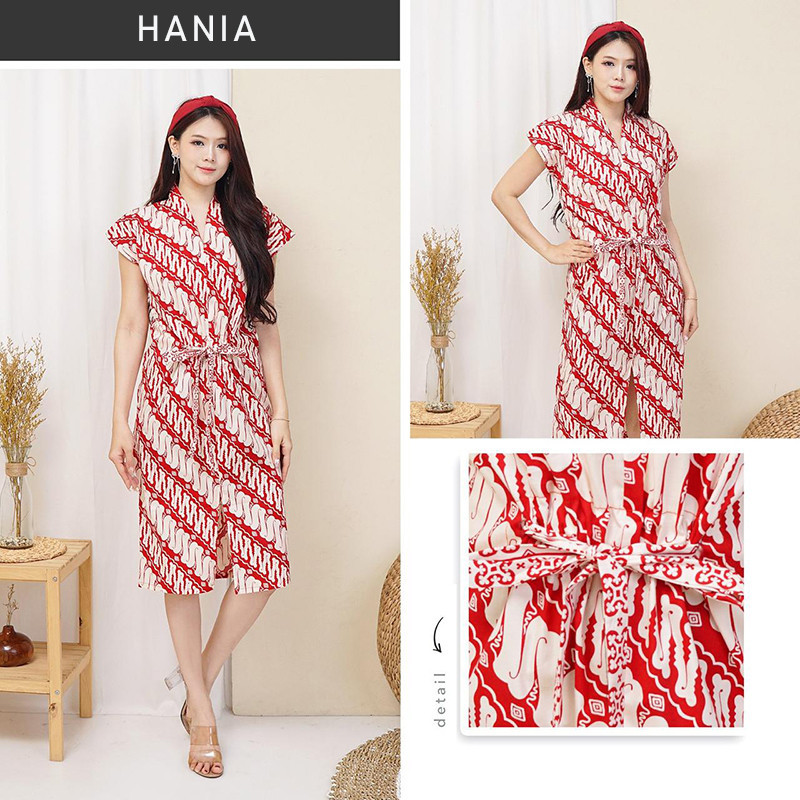 Jual GIRLY Hania Dress Batik Wanita Dress Wanita Jumbo Batik Couple ...