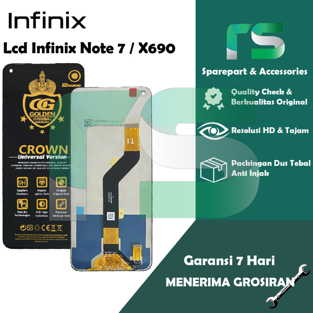 Jual LCD TOUCHSCREEN INF NOTE 7 (X690 / X690B) FULLSET COMPLETE ...