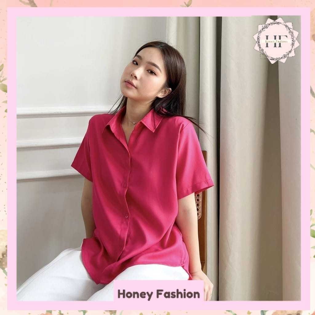 Jual Honey Fashion baju atasan kemeja kerja kantor wanita korean bkk776 ...