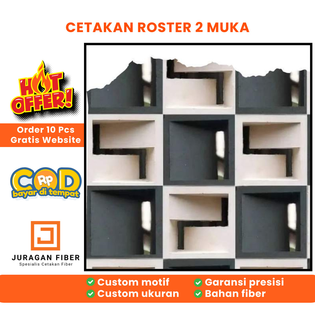 Jual CETAKAN LOSTER MINIMALIS DUA MUKA 20 X 20 CM TEBAL 10 CM / cetakan ...