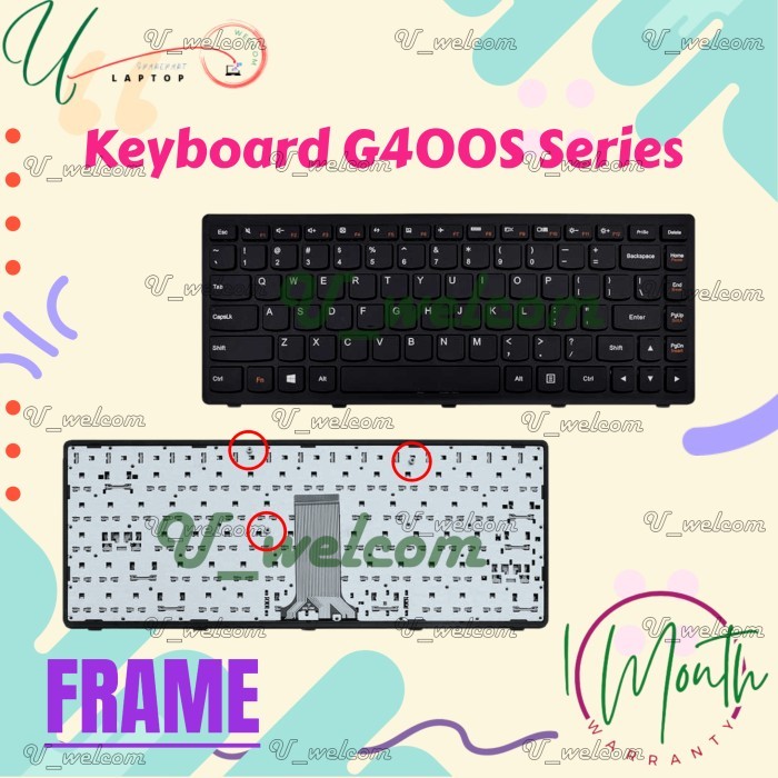 Jual Keyboard Ideapad Flex 14 Z410 G400S G405S S410 Series Frame ...