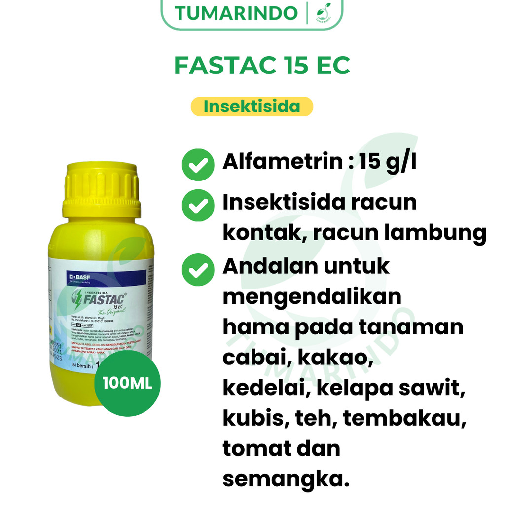 Jual Fastac 100ml 15 Ec Alfametrin Insektisida Kontak Mengendalikan ...