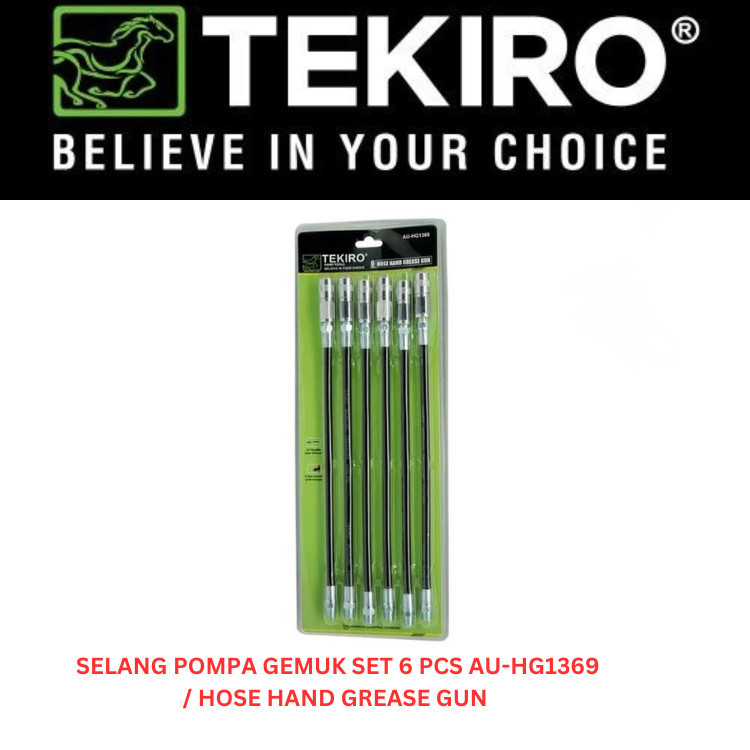 Jual TEKIRO SELANG POMPA GEMUK SET 6 PCS AU-HG1369 / HOSE HAND GREASE ...