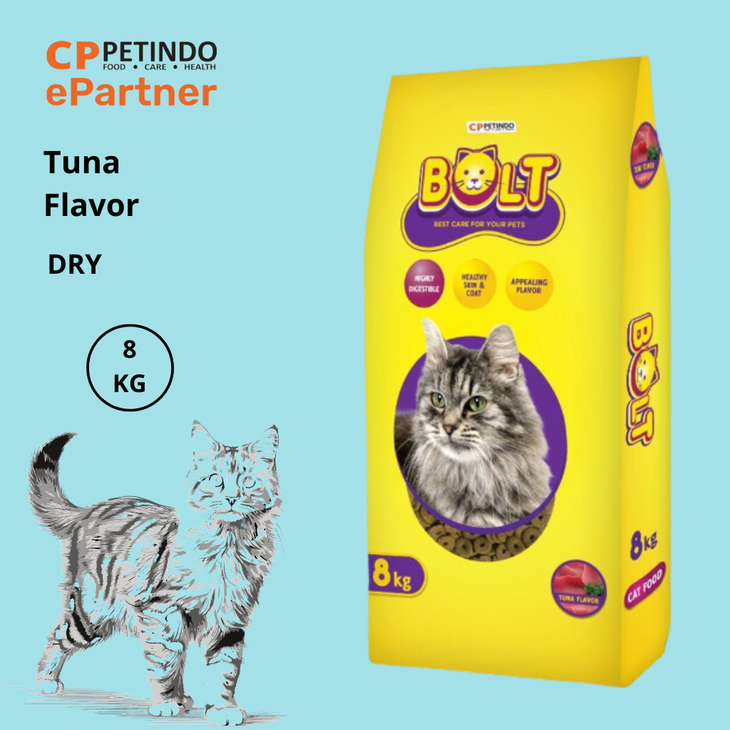 Jual CPPETINDO Bolt Tuna Cat Food Kibble Donat - 8 Kg | Shopee Indonesia