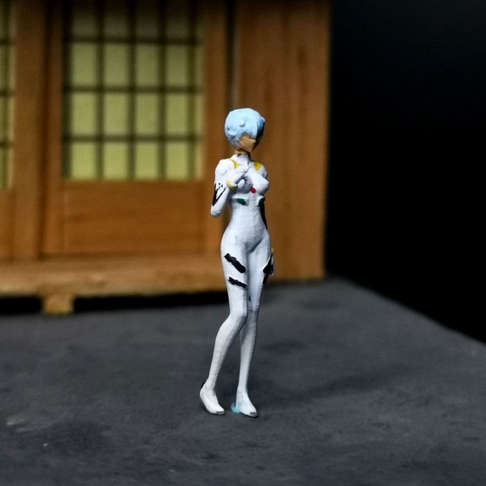 Jual LK99 Figure 1 64 wanita Rei Ayanami Evangelion Diorama Diecast ...