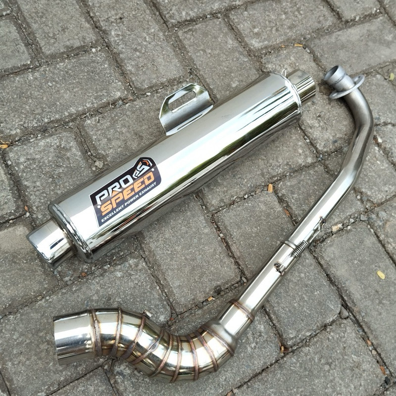 Jual open pipe standard CKD pro speed power pipe 1set big elbow for xrm ...
