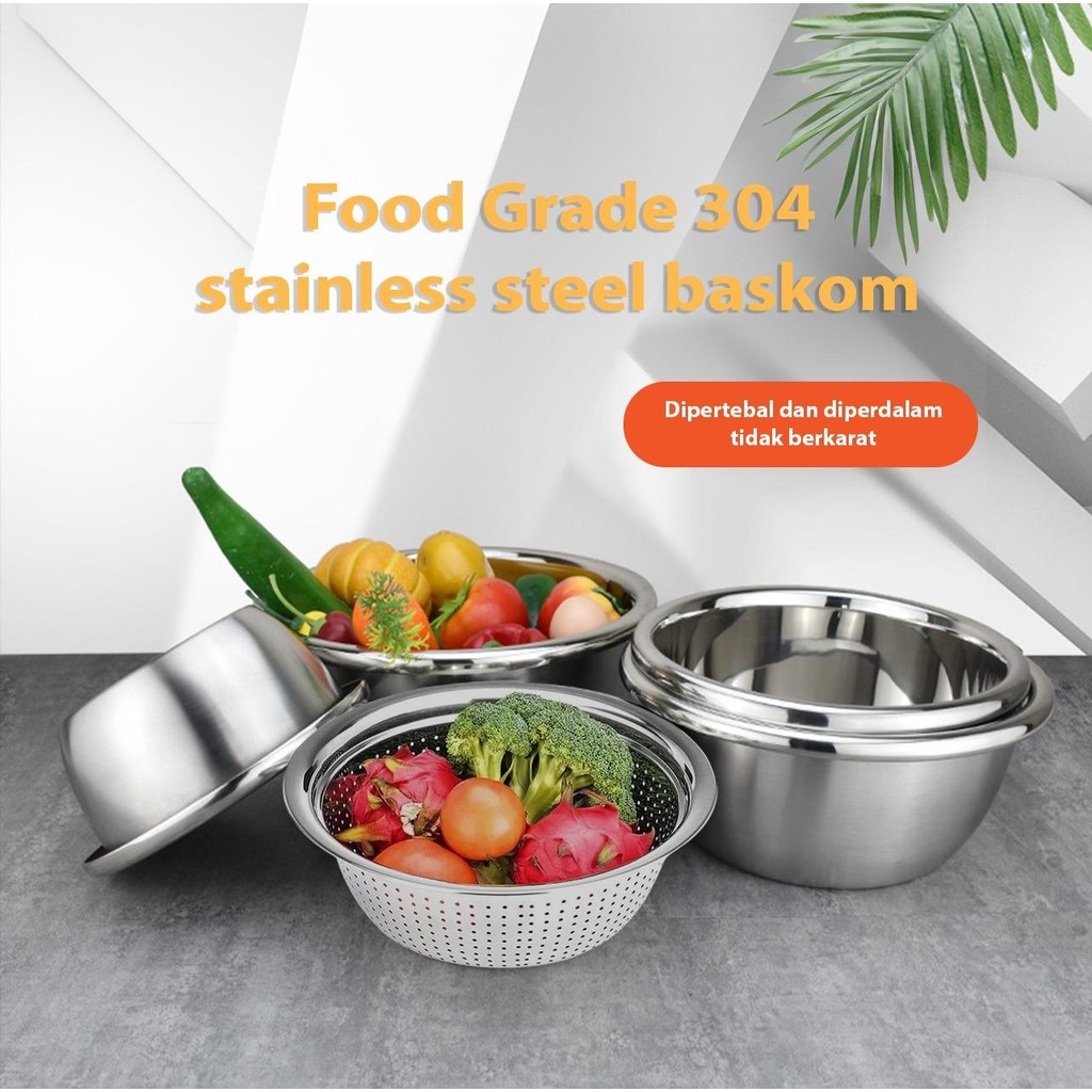 Jual BMW Kitchenware - Paket Murah Baskom Masak BMT Stainless Tebal ...