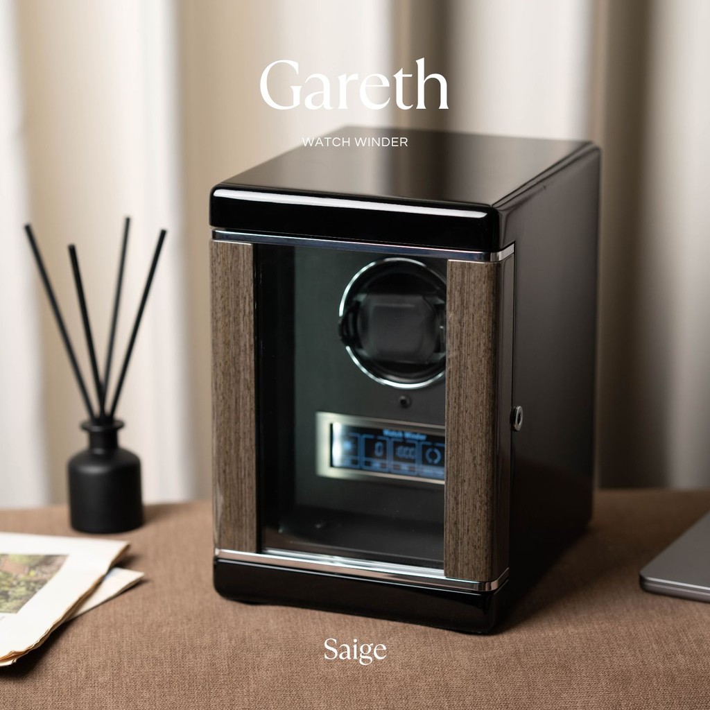 Jual [SAIGE] GARETH luxury single watch winder tempat jam kotak jam ...
