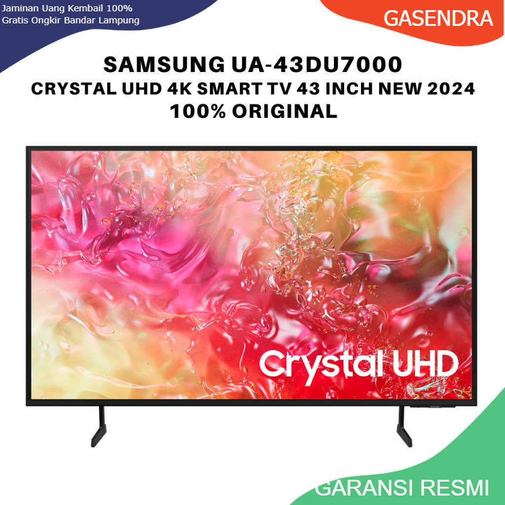 Jual SAMSUNG UA-43DU7000 smart tv 43 inch uhd 4k new 2024 43du7000 GARANSI RESMI | Shopee Indonesia