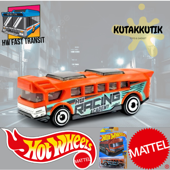 Jual Hotwheels Mobil Bus Hotwheels High Orange Racing Academy Lot M ...